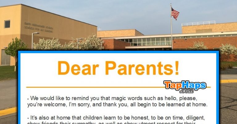 School Demands Parents Take Responsibility, Sign Spreads Like Wildfire
