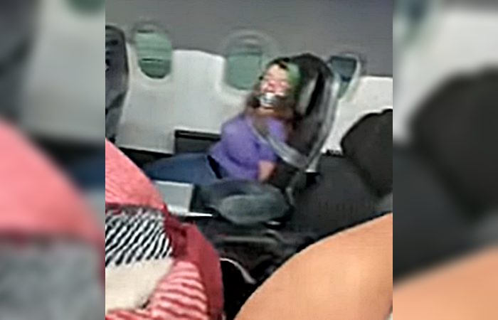 Flight Attendants Duct-Tape Woman To Seat After Nightmare Incident