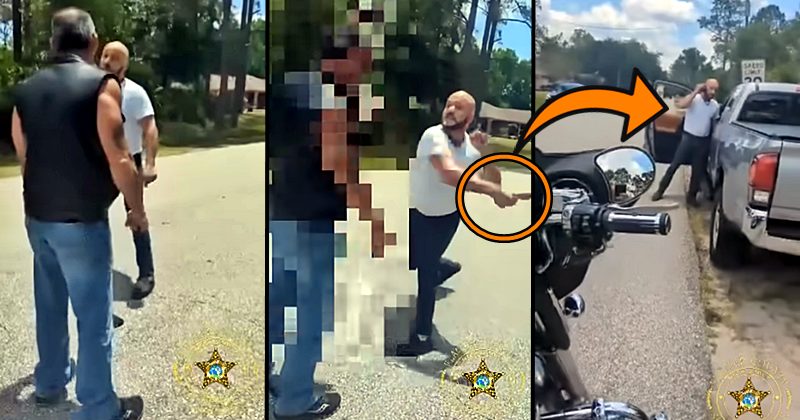 Man Pulls Knife, Slashes At Biker — Sheriff ‘Applauds’ Biker’s Response