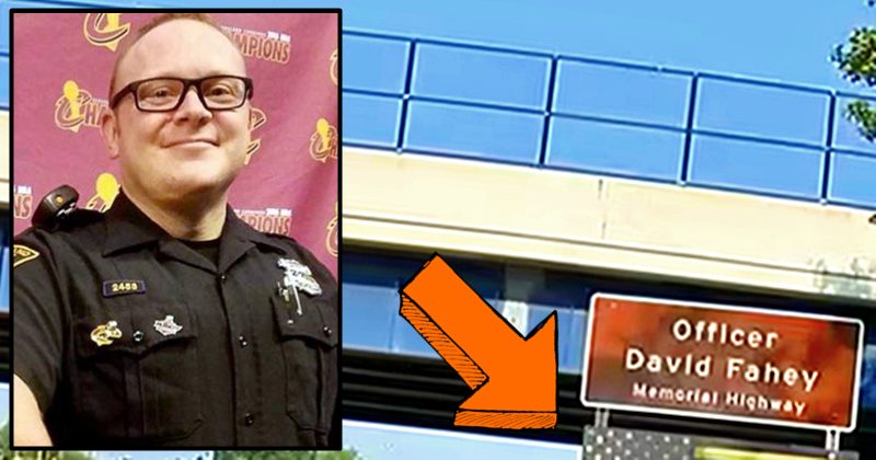 Family Of Fallen Police Officer Ordered To Remove Offensive Display