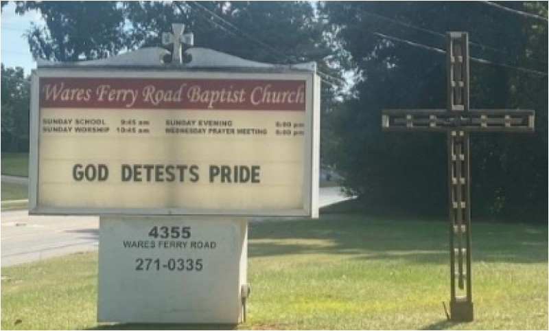 Alabama Church Sign Sparks Outrage, Critics Say It’s ‘Offensive ...